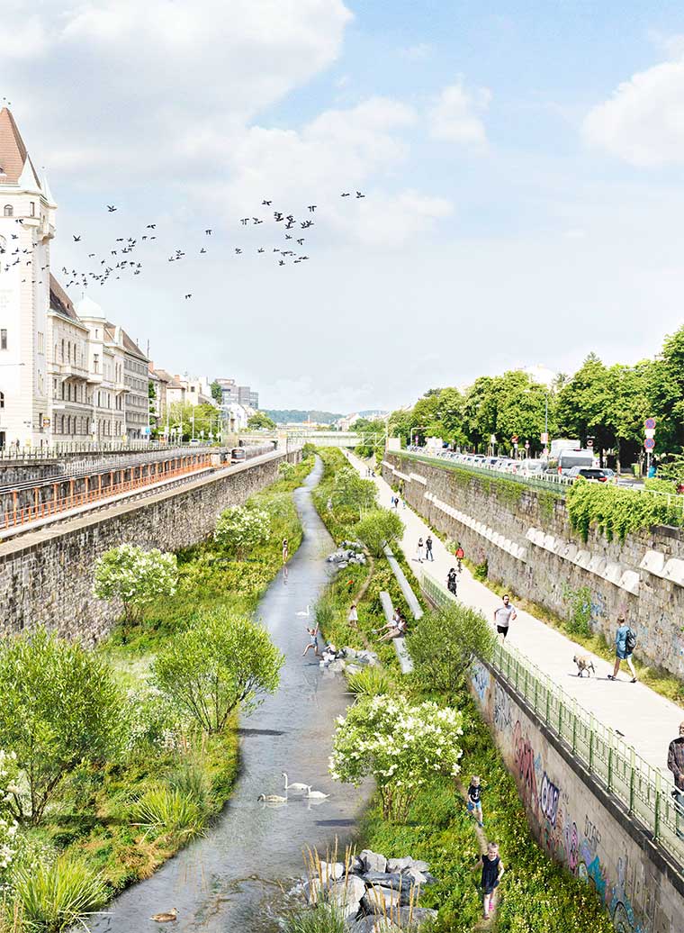 Wienfluss-Renaturierung für ein Stück Natur in der Stadt - Die Grünen ...